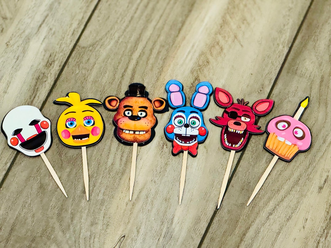 Five Nights at Freddy's Cupcake Toppers-fnaf Party Decor-friday Nights ...