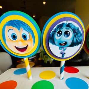 NEW! Inside Out 2 Cupcake Toppers, Inside Out Birthday, Food Picks ...