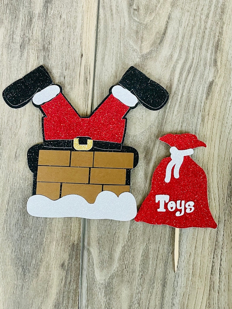 Santa Legs Cake Santa Cake Topper Legs Christmas Cake - Etsy