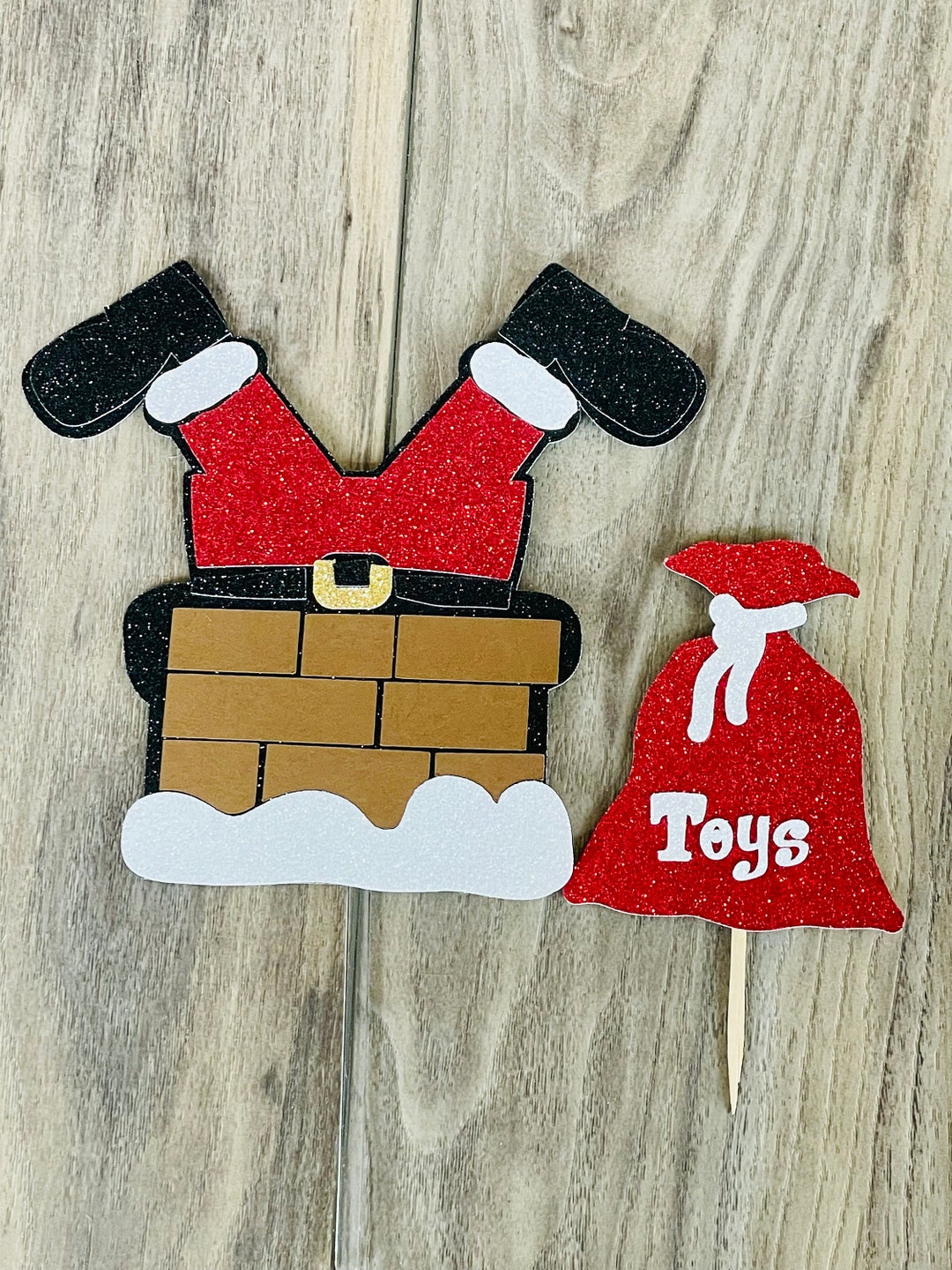 Santa Legs Cake Santa Cake Topper Legs Christmas Cake - Etsy