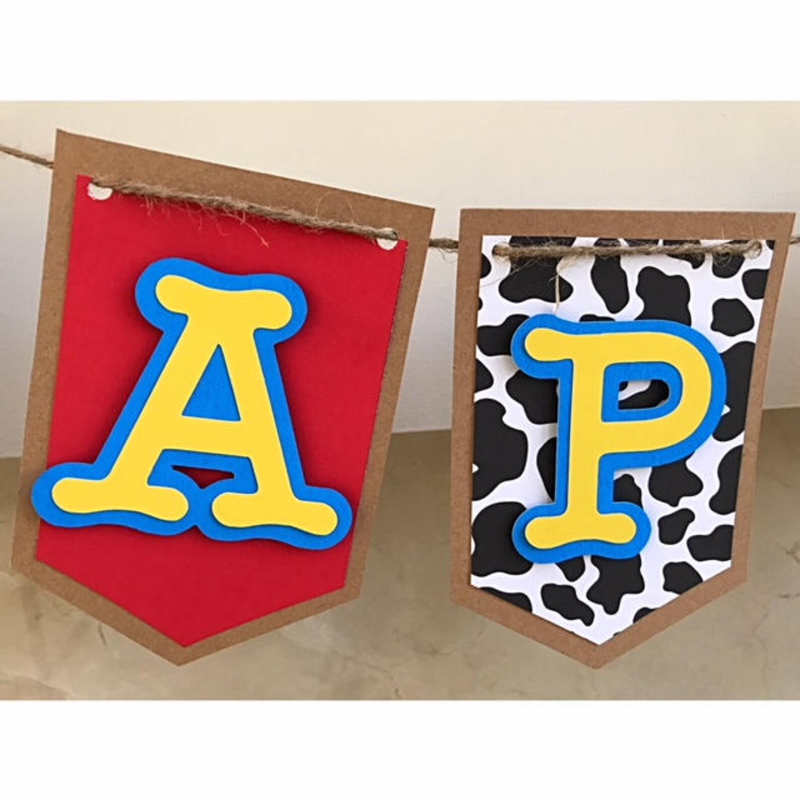 Toy Story Inspired Birthday Banner Buzz and Woody Toy Story - Etsy