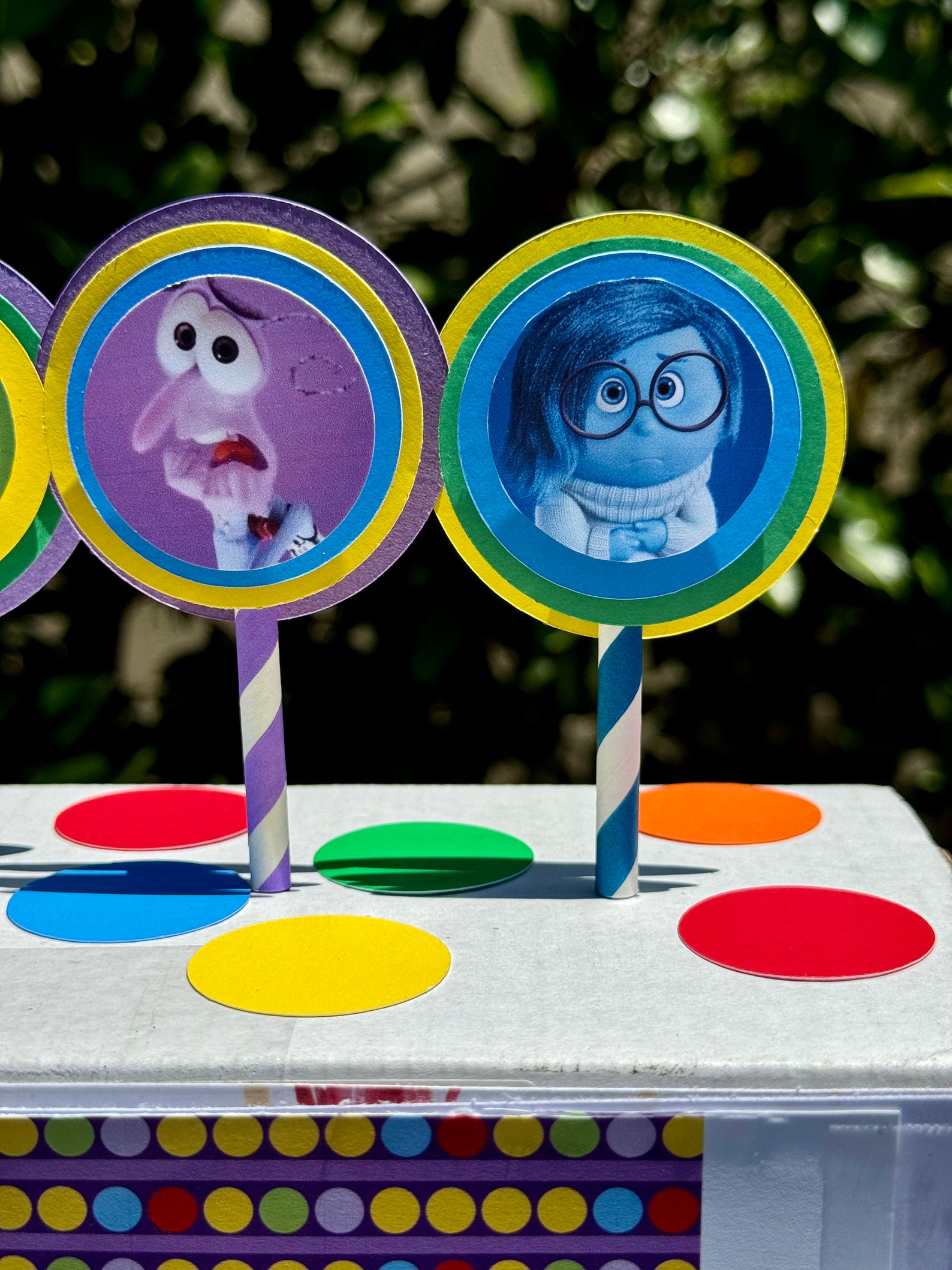 Inside Out 1 & 2 Cupcake Toppers, Handmade Party Food Picks - Etsy