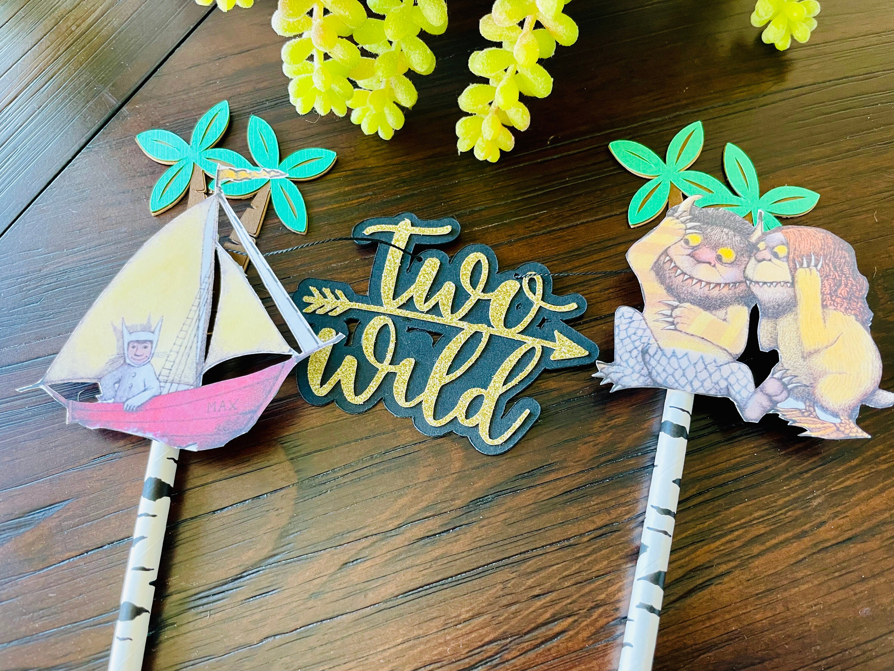 TWO WILD Cake Topper Where the Wild Things Are Cake Topper | Etsy
