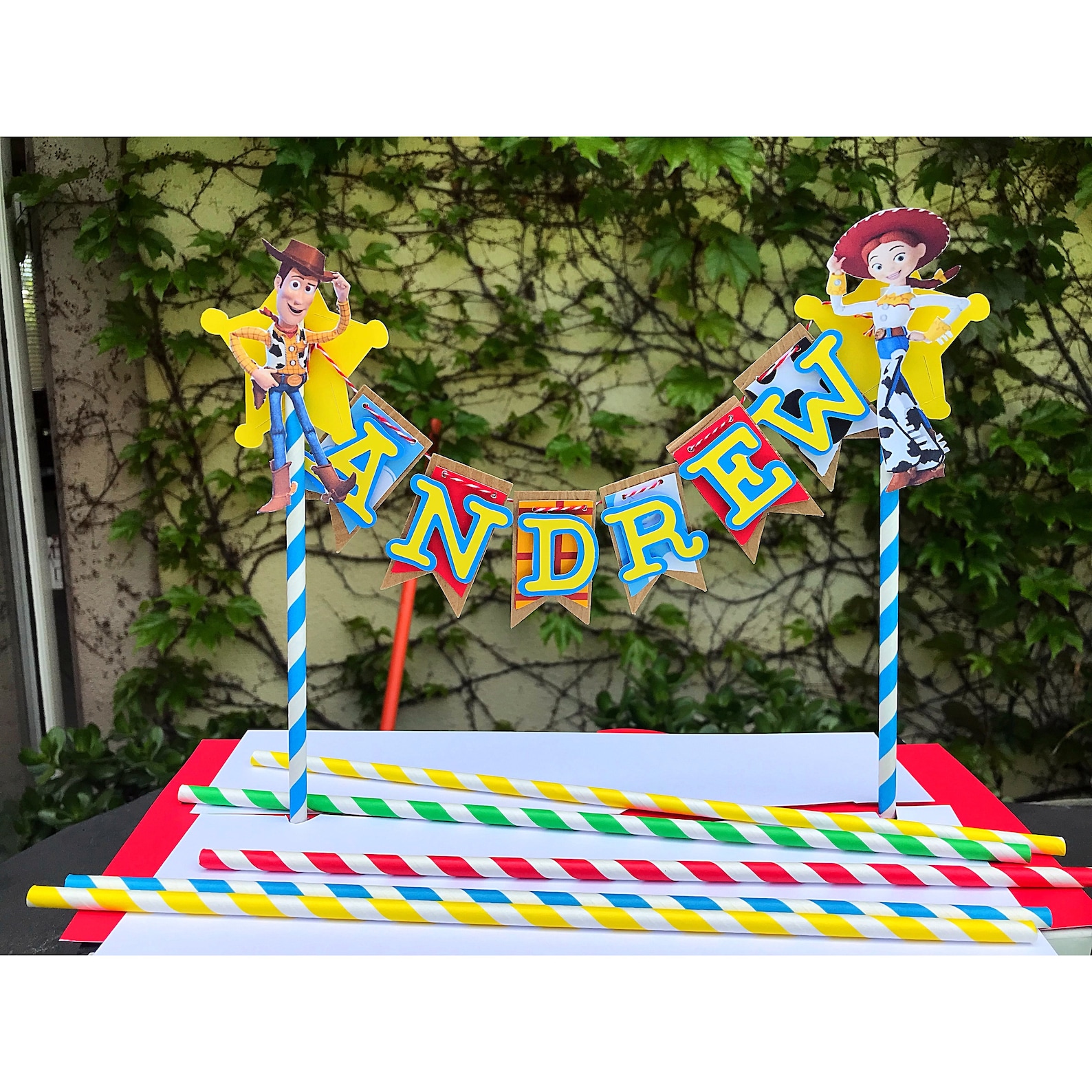 Toy Story Cake Topper Toy Story Party Woody and Jessie Cake | Etsy