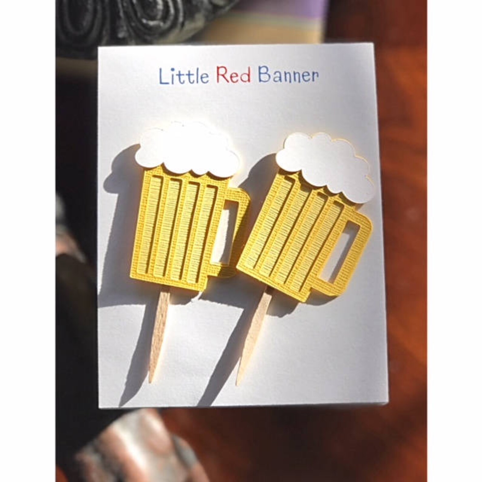 Beer Cupcake Toppers Beer Mug Toppers Cheers and - Etsy