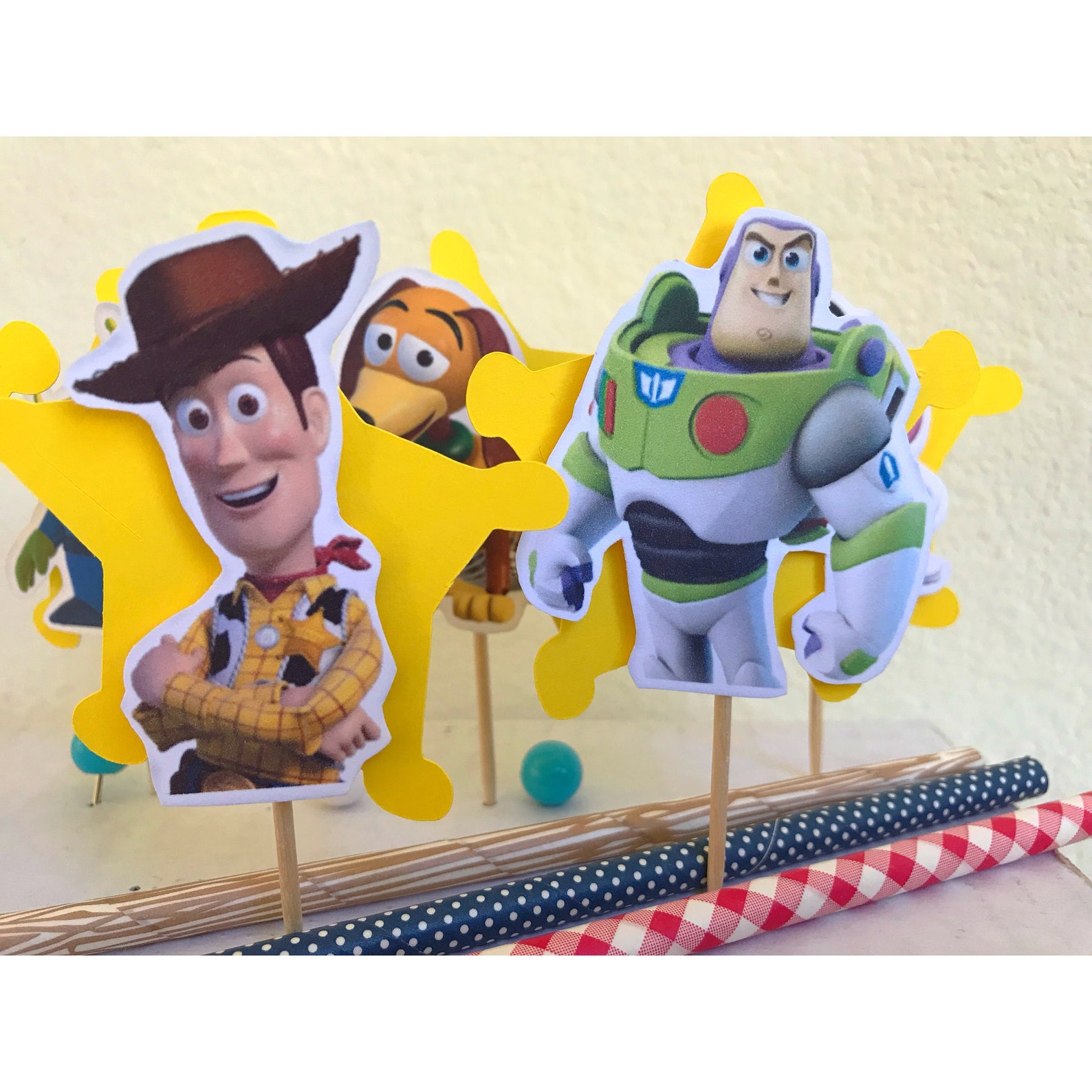 Toy Story Cupcake Toppers, Buzz and Woody Party Decorations - Etsy