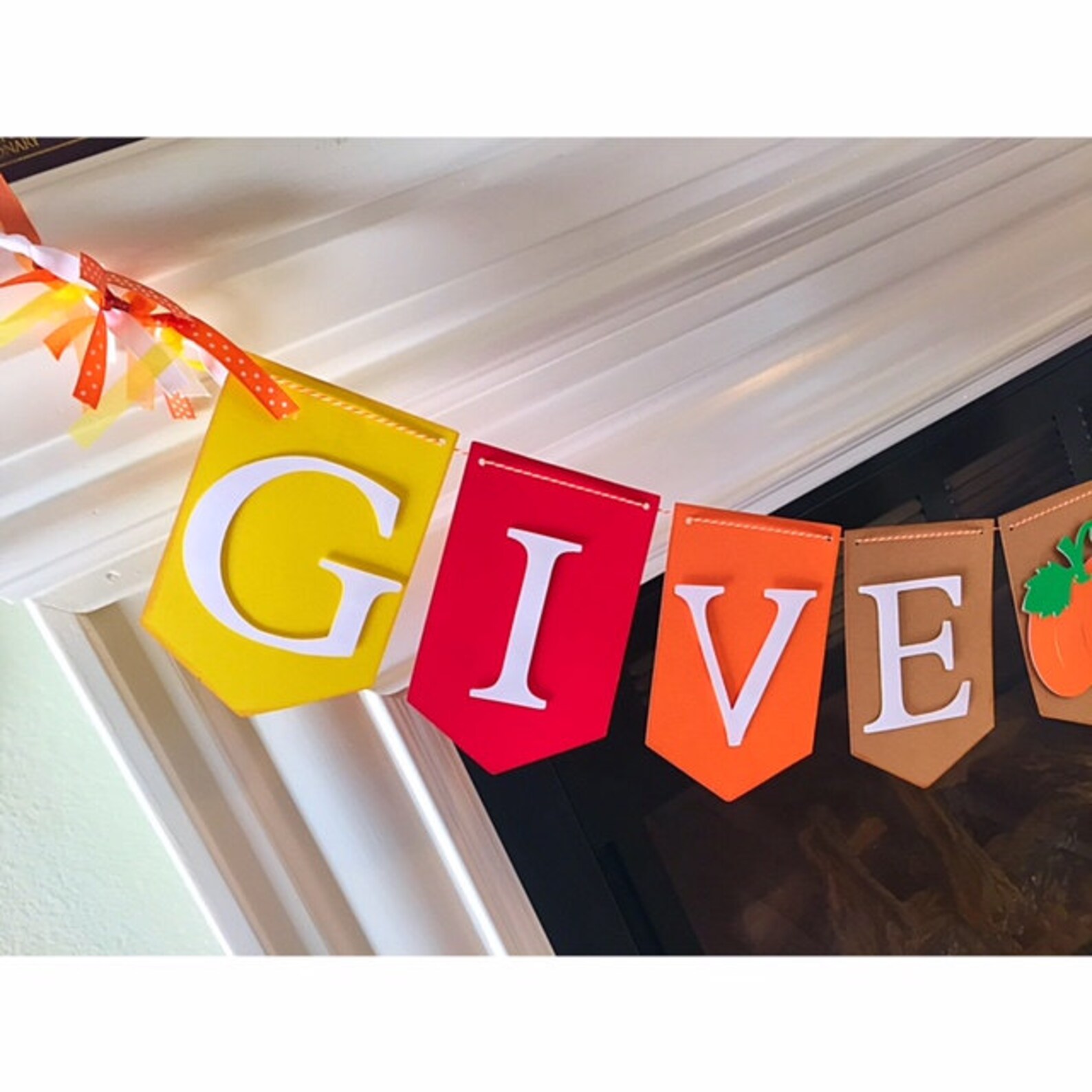 Thanksgiving Banner Give Thanks Banner Thanksgiving Decor - Etsy