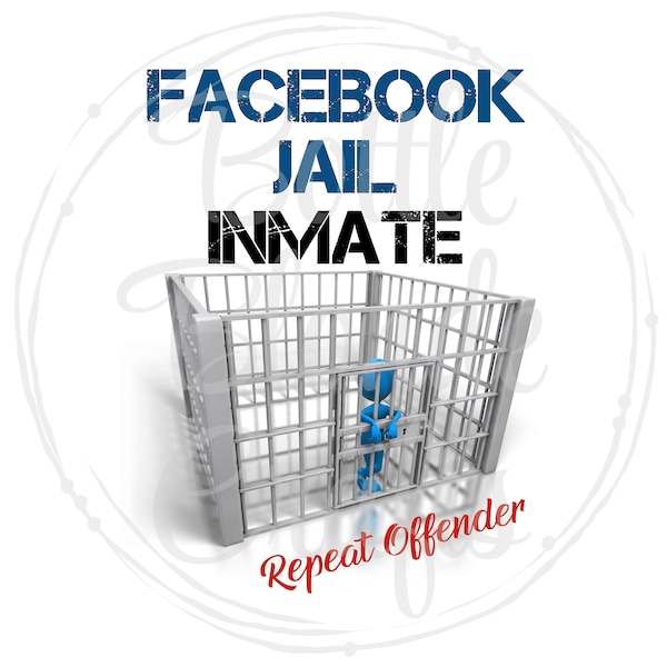 Facebook Jail Svg - Etsy