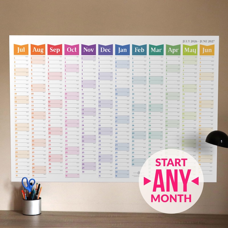 Academic Wall Planner - Etsy UK