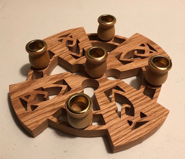 Celtic Advent Christmas Wreath 5 Place Candle Holder - Etsy