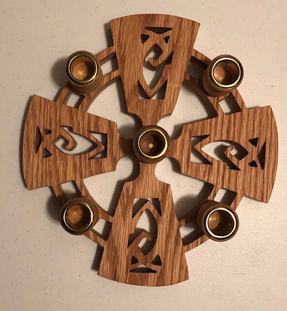 Celtic Advent Christmas Wreath 5 Place Candle Holder - Etsy