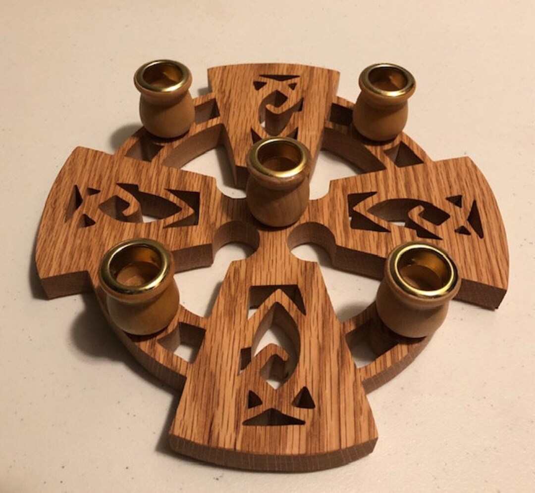 Celtic Advent Christmas Wreath 5 Place Candle Holder adv-13 - Etsy