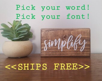 One little word | Etsy