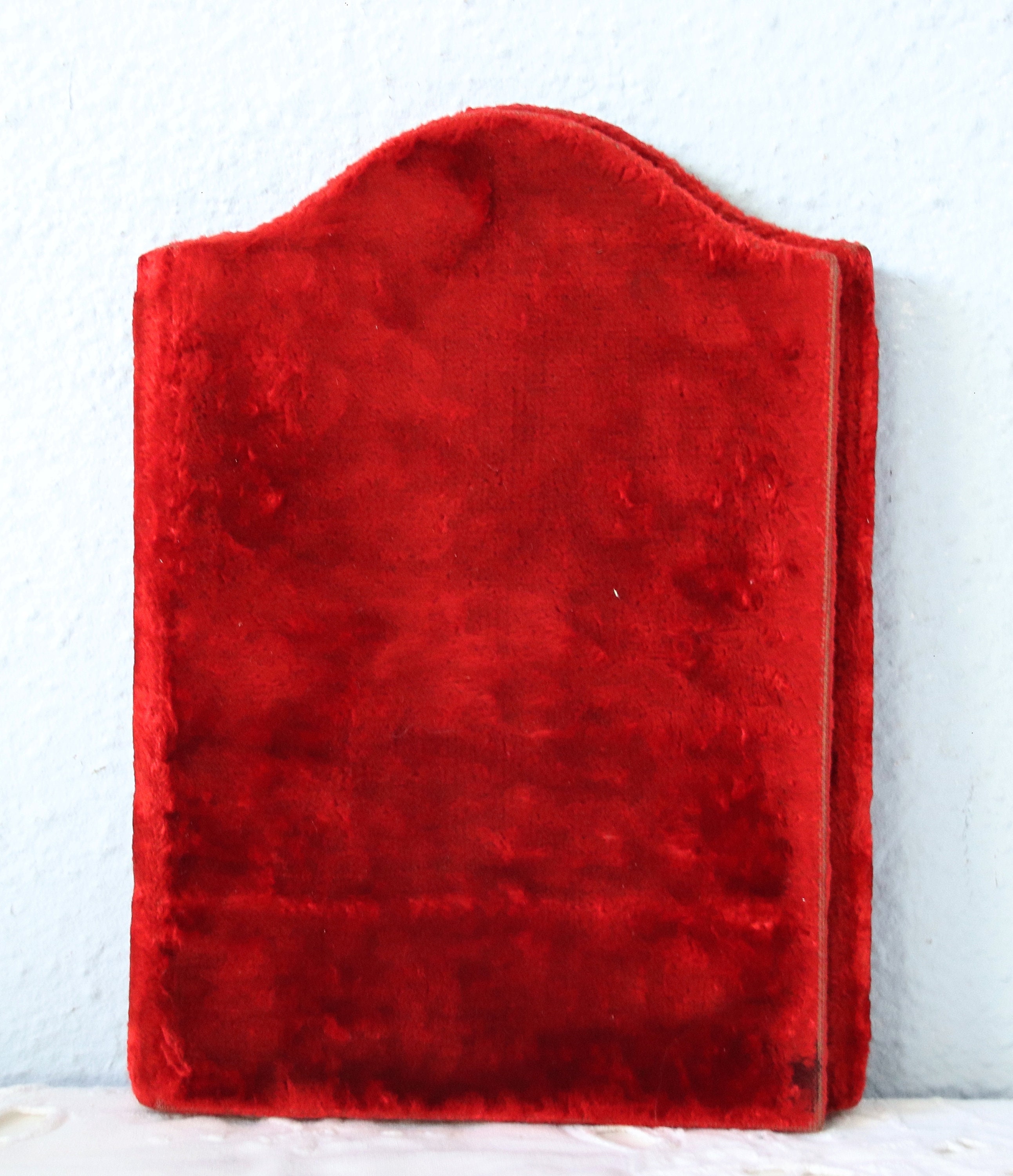Rare Antique Trifold Red Velvet Photo Frame With Textured - Etsy
