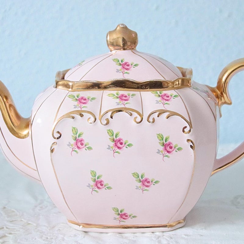 Pink Teapot - Etsy