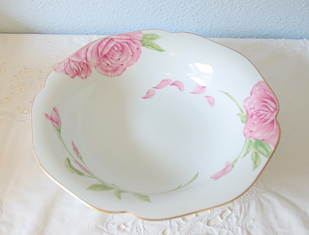 Vintage Large Wash Basin by Franklin Mint for Givenchy, 'givenchy Rose ...