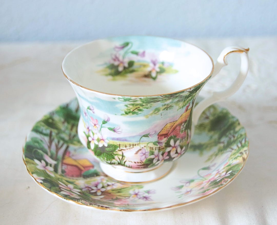 Hard to Find Vintage Royal Albert Country Scenes 'dingle Dell' Large ...