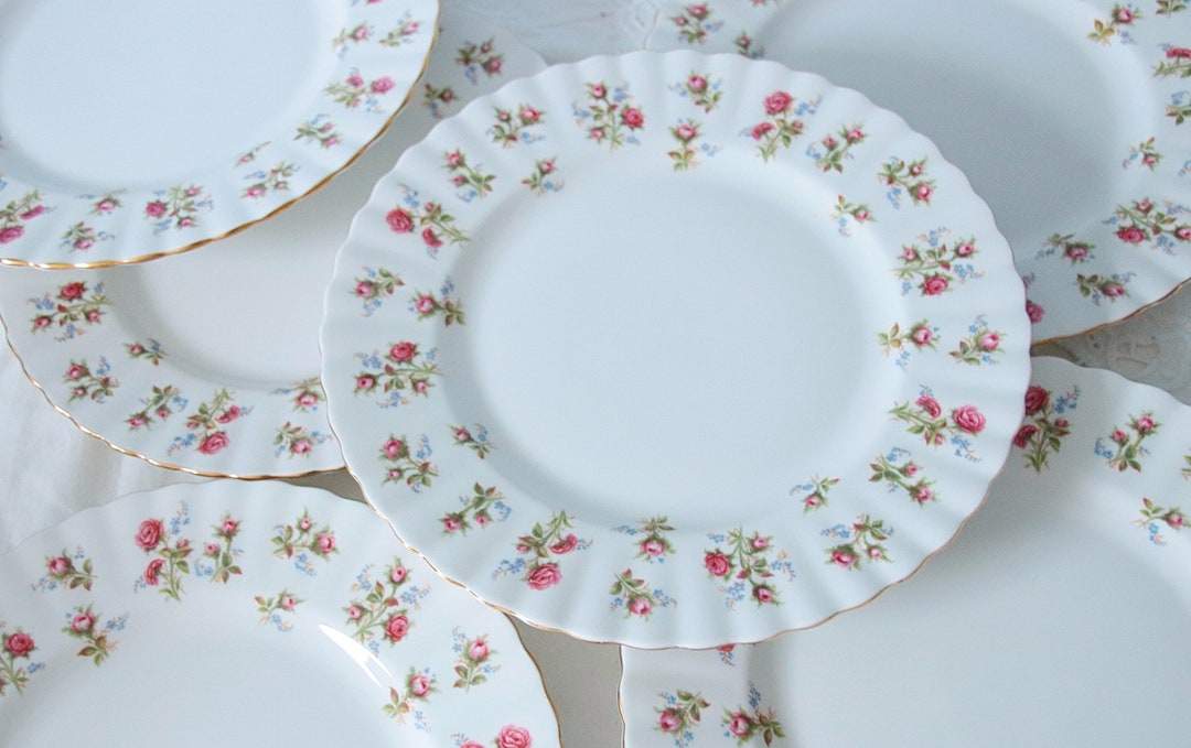 Set of Six Vintage Royal Albert Bone China 'winsome' Breakfast Plates ...