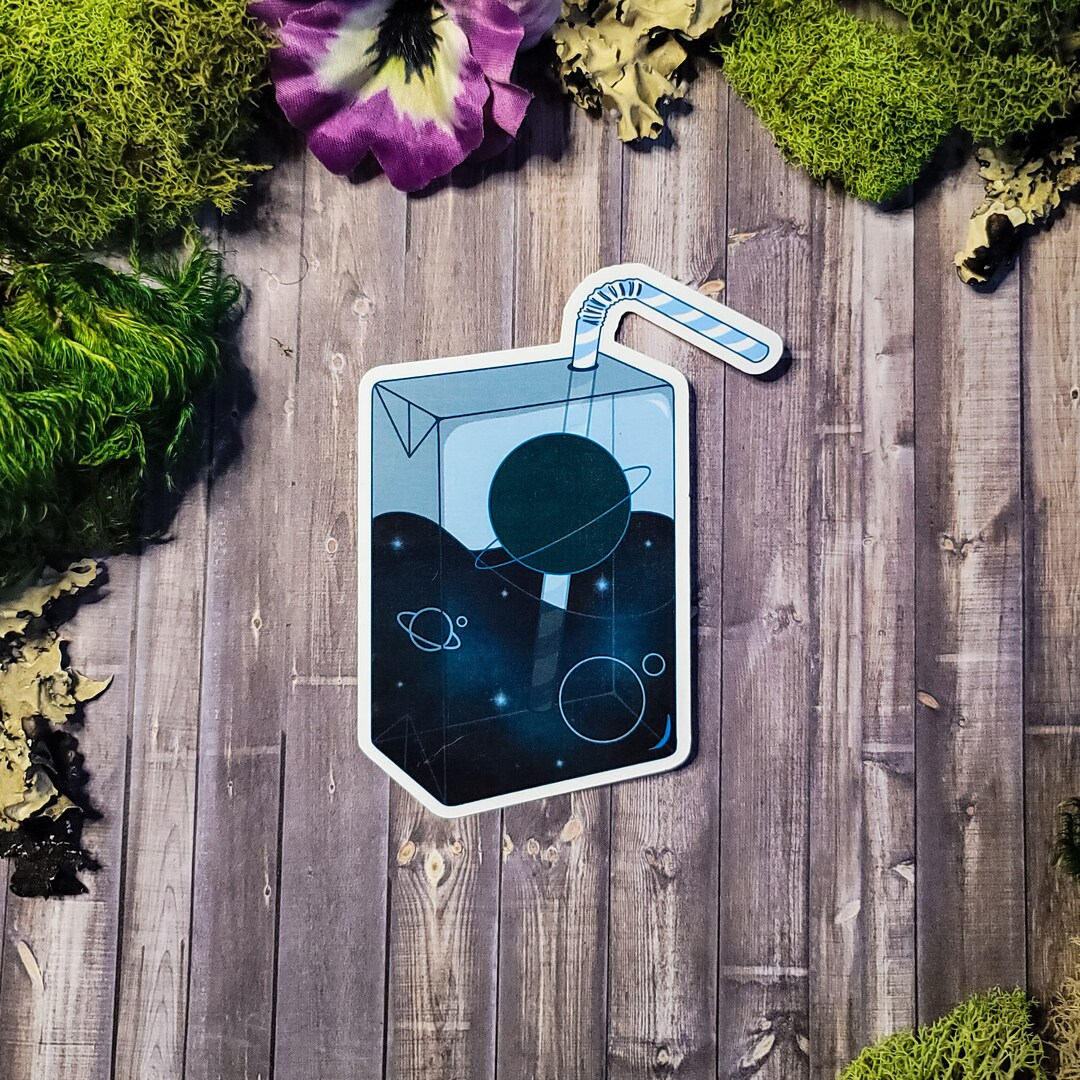 Space Juice / Planet Juice Box Magnet - Etsy