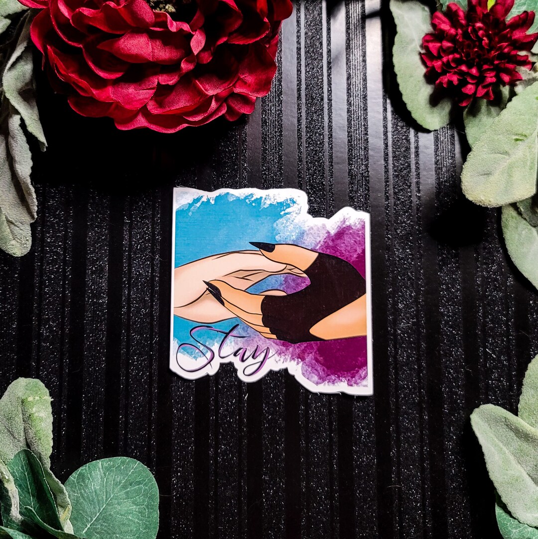 Stay Sticker, Holding Hands Premium Glossy or Matte Vinyl Sticker - Etsy