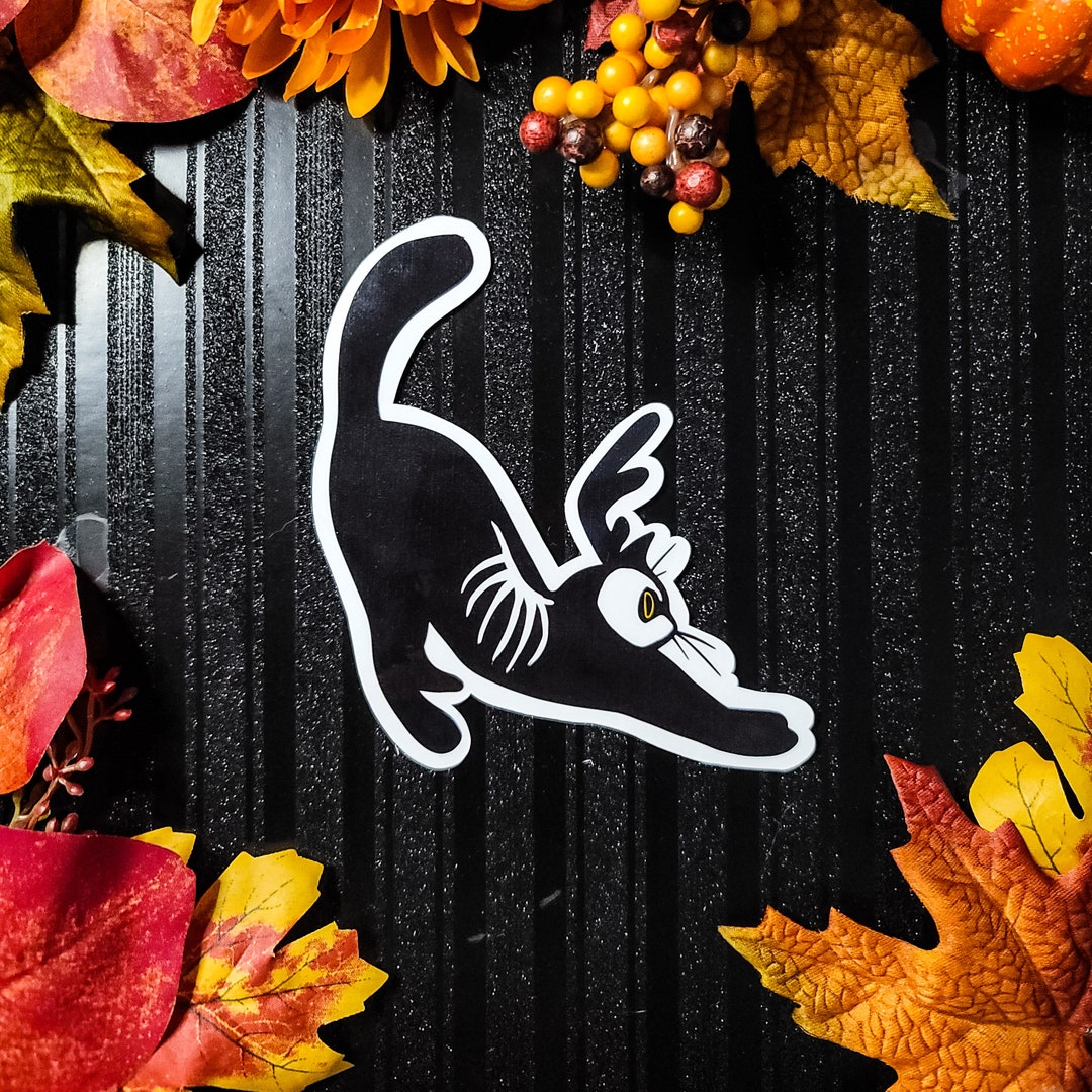 Wendigo Cat, Skeleton Cat With Antlers, Cryptid Kitty Premium Glossy or ...