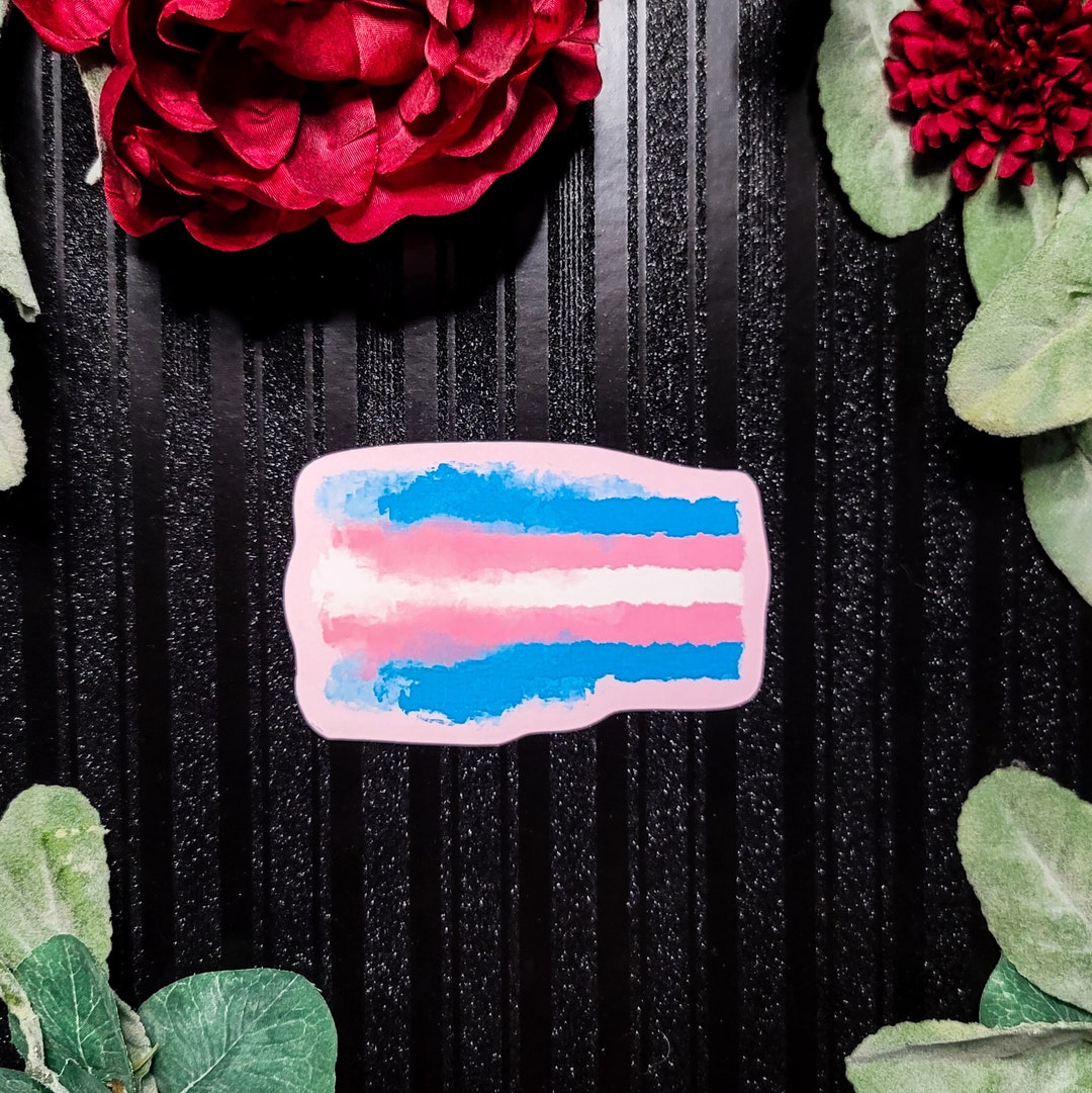 Transgender Pride Flag Sticker / LGBTQIA Trans Pride Premium Glossy or ...