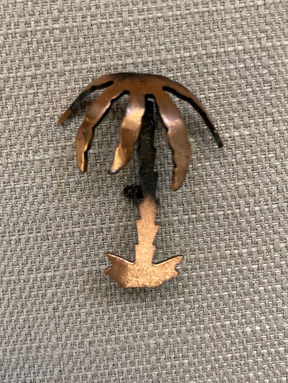vintage copper tropical palm - Gem