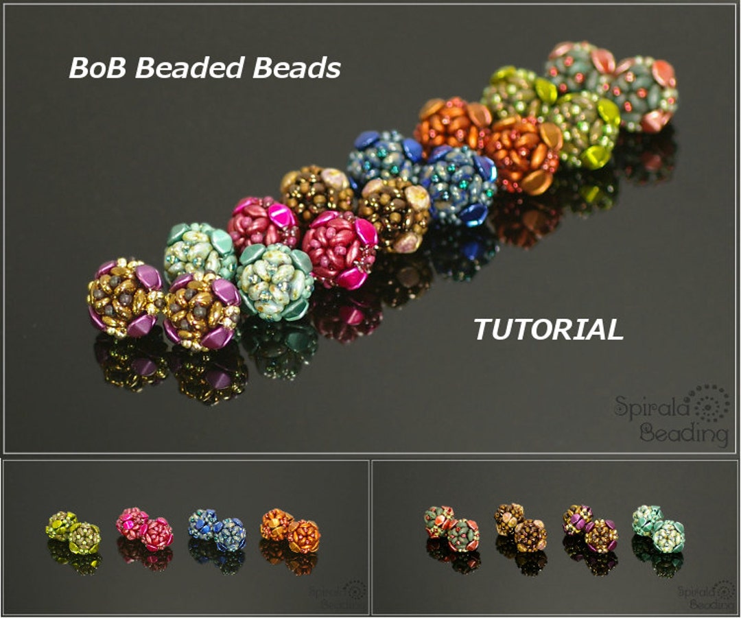 Bob Beaded Beads - Earrings, Bracelet, Necklace - PDF Beading Pattern ...