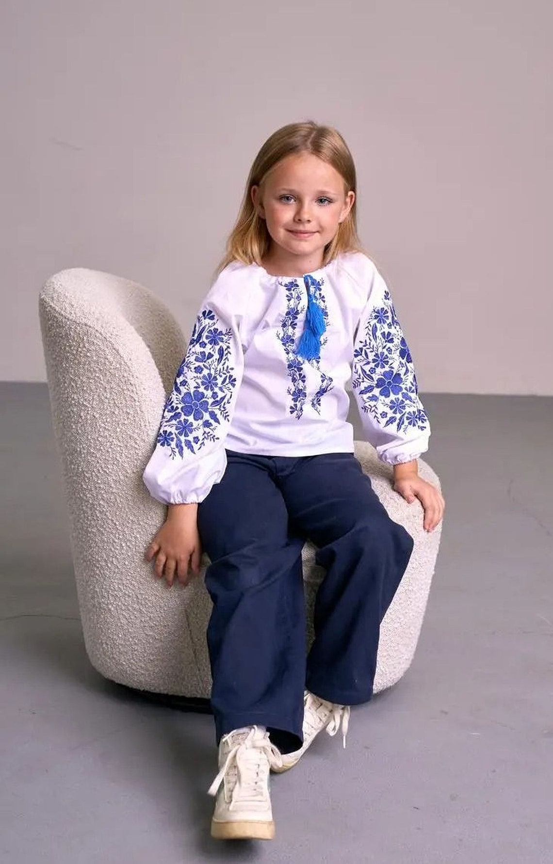 Cool Embroidered Blouse for a Girl in Ukrainian Style - Etsy