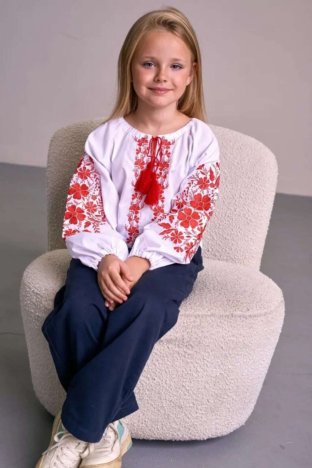 Cool Embroidered Blouse for a Girl in Ukrainian Style, Vyshivanka ...