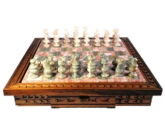 Marble chess set | Etsy