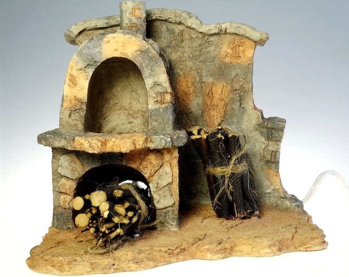 Fontanini 5 in Lighted Fireplace 94887 Nativity Stove Roman MIB - Etsy