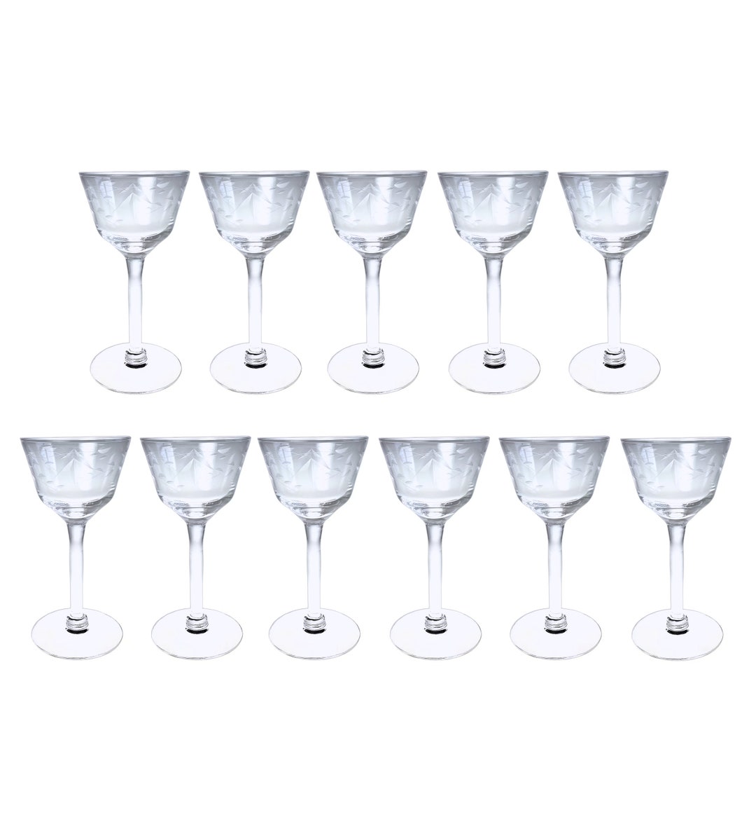 Set of 11 Sears Avalon Crystal Glass Liquor Cocktail Stem - Etsy
