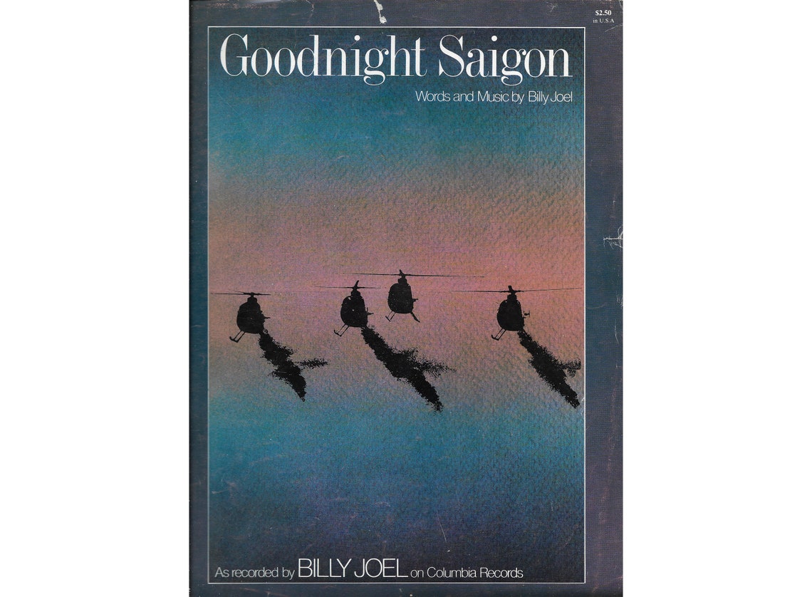 Goodnight Saigon Original Sheet Music Billy Joel 1981 Piano - Etsy