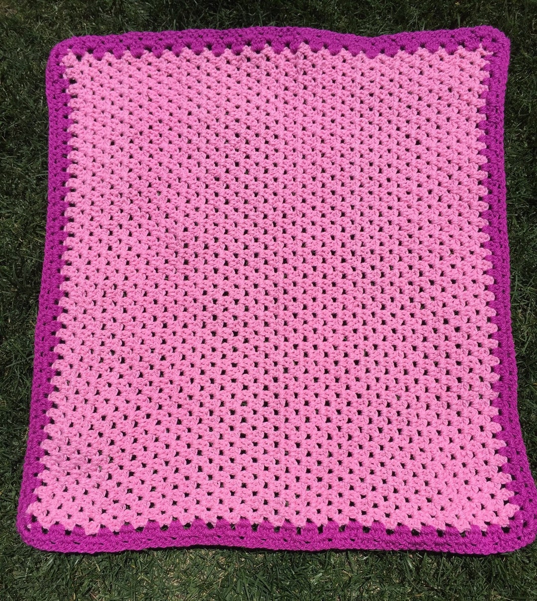 Crochet Pink Blanket - Etsy
