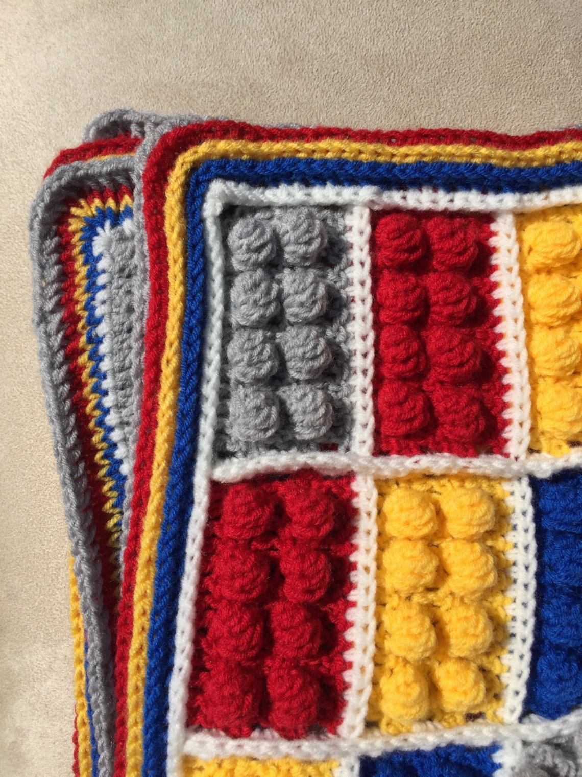 Crochet Lego Blanket Lego Baby Blanket Lego Kid's Throw With Free ...