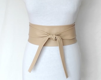 Wide Leather Belt - Etsy