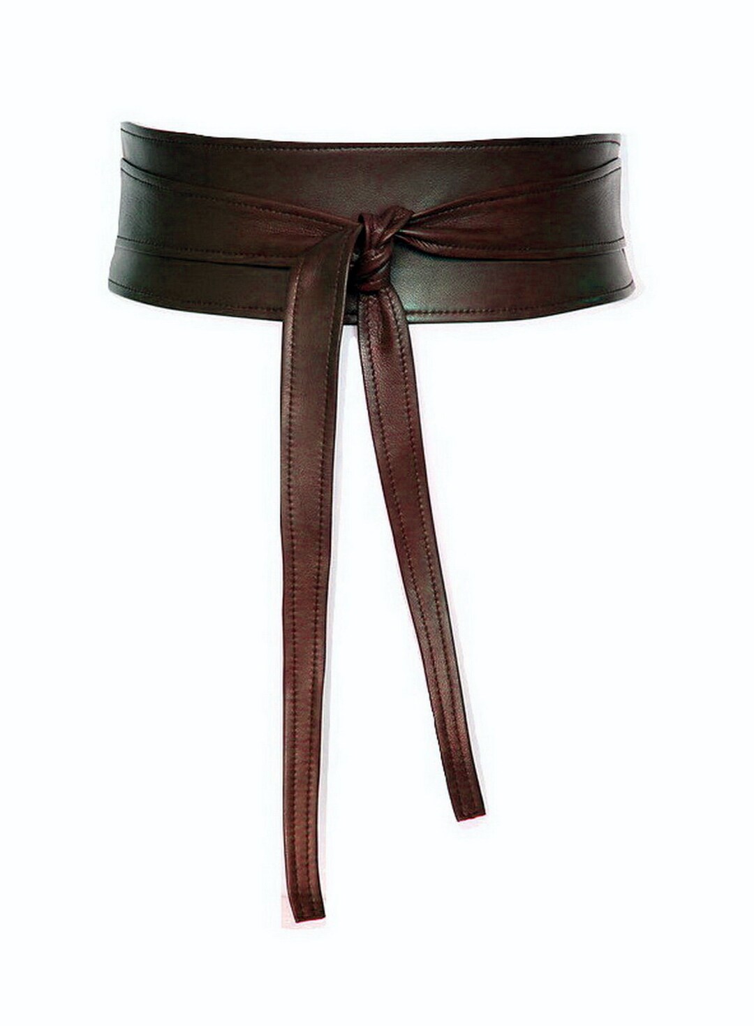 Dark Brown Obi Belt Wide Wrap Belt Waist Cincher - Etsy