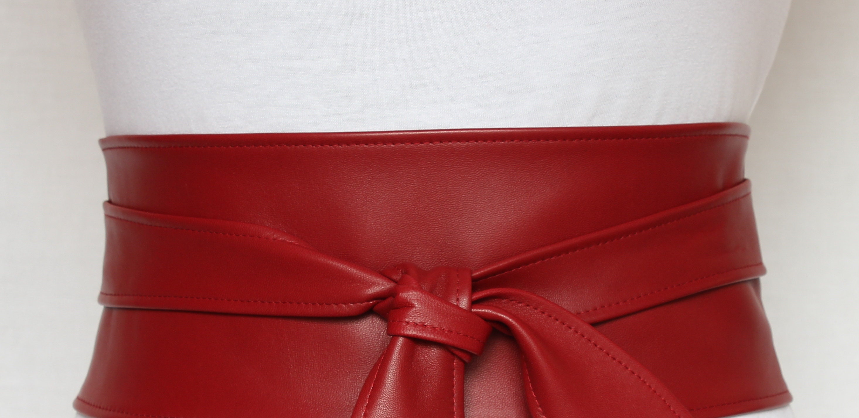 Leather Wrap Obi belt Black Women's belt 2 Waist | Etsy