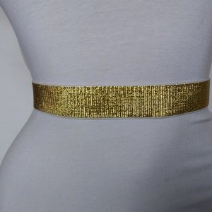 Gold Elastic Belt Silver Stretch Belt Elastic Belt Womens - Etsy
