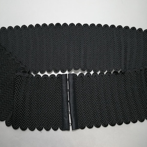 Women's Belt Wide Black Stretch Belt 4" / 10cm Glamorous Waist Cincher ...