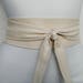 Cream Leather Obi Belt Champagne Wedding Belt Wide Waist - Etsy