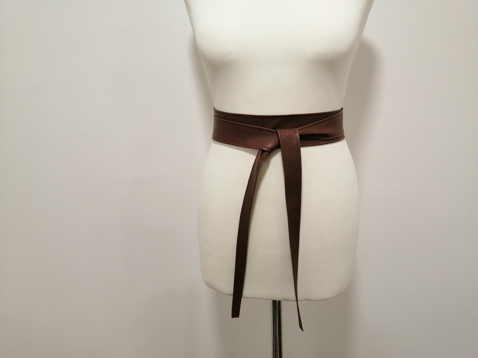 Leather Wrap Obi Belt Brown Women's Waist Cincher Belt - Etsy