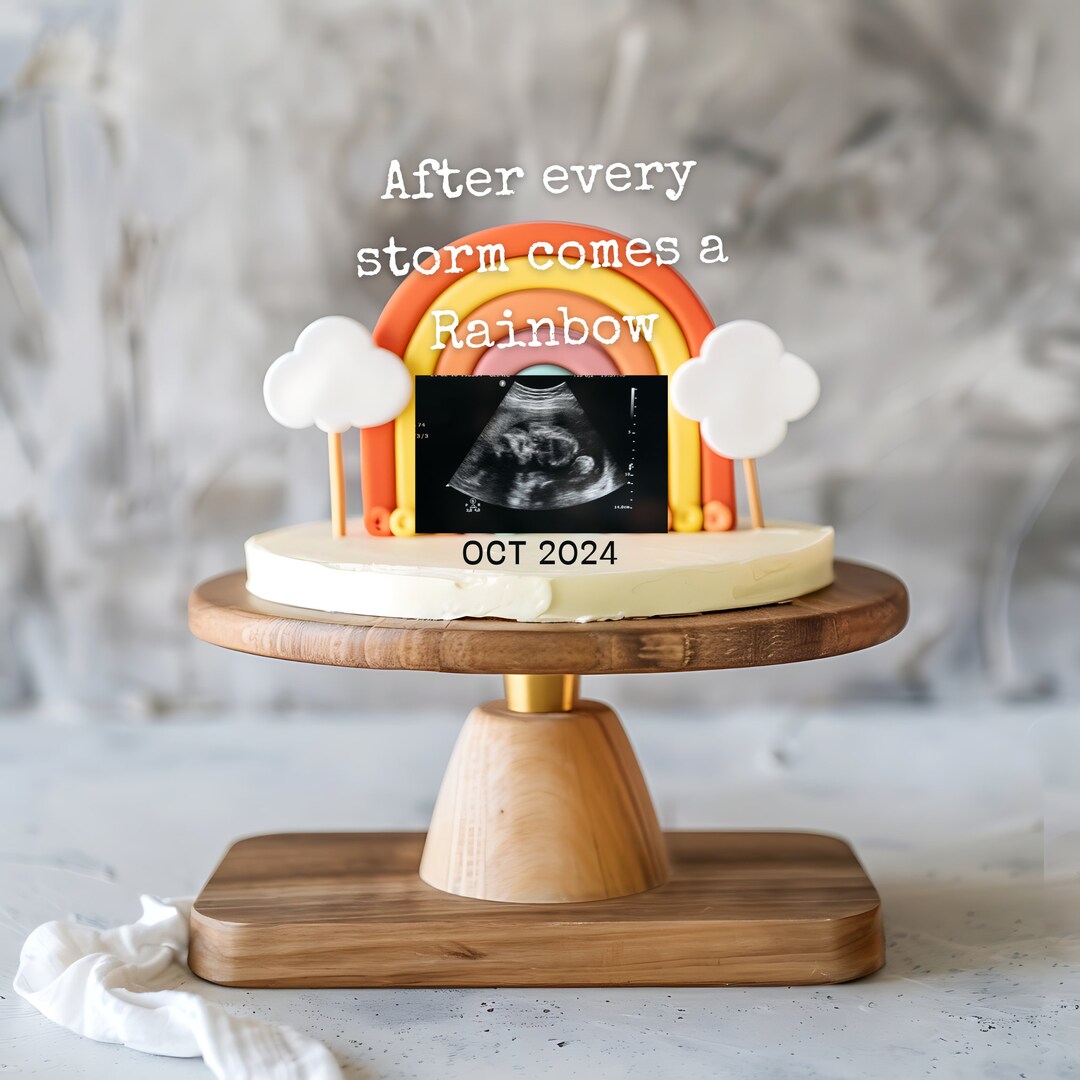 Rainbow Baby Pregnancy Announcement: Gender Neutral Social Media ...