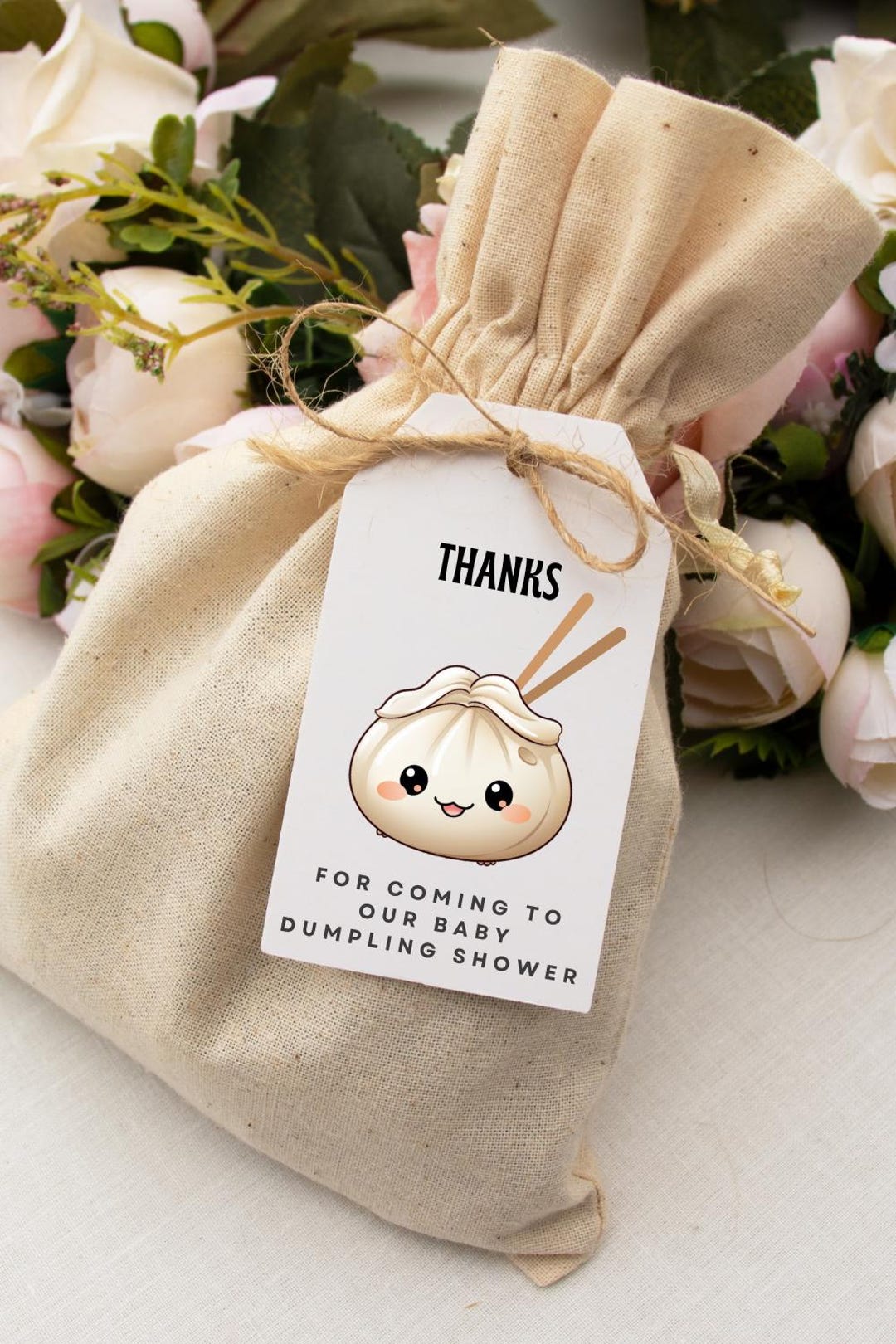 Dumpling Baby Shower Favor Tags: Thank You Gift (digital Download) - Etsy