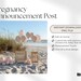 Future Beach Bum Digital Pregnancy Announcement / Summer Baby ...