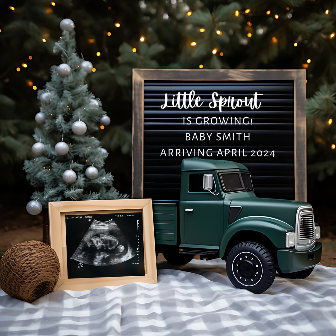 Christmas Music Baby Pregnancy Announcement, Social Media Reveal, Baby ...