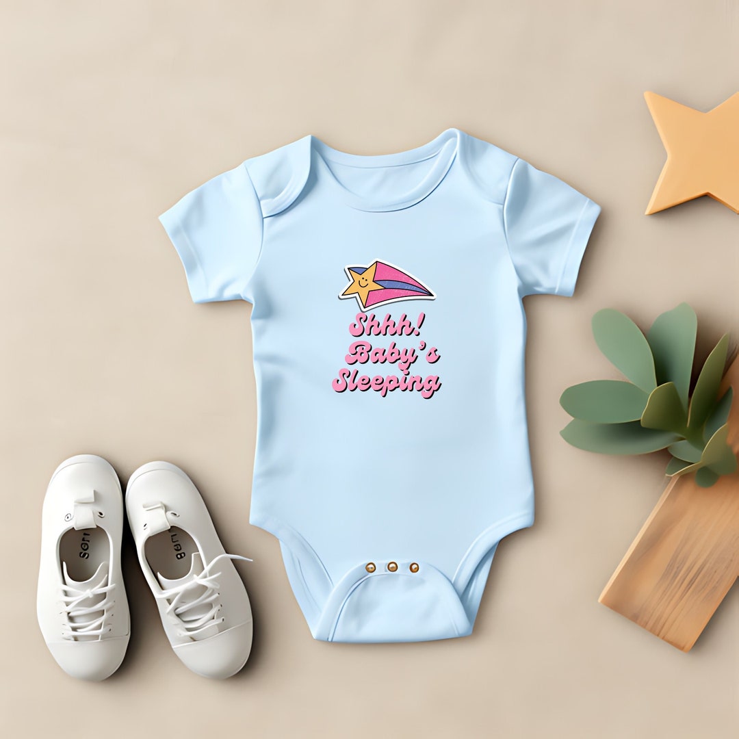 Quietly Adorable: Shhh Baby's Sleeping Bodysuit Perfect - Etsy
