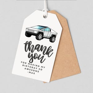 Cybertruck Inspired Birthday Invitation, Boys Birthday, Monster Truck ...