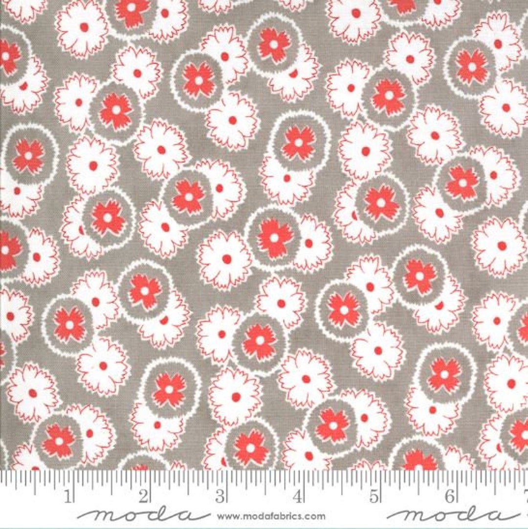 Figs Shirtings 20392-17- Dusk - Gray/red Floral - Fig Tree Quilts ...